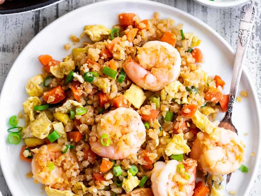 Shrimp Fried Cauliflower Rice - Integrative Family Medicine of Asheville